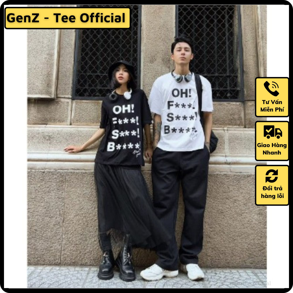 Áo thun Oh Tee, phong cách trẻ trung năng động form rộng nam nữ đủ size ...