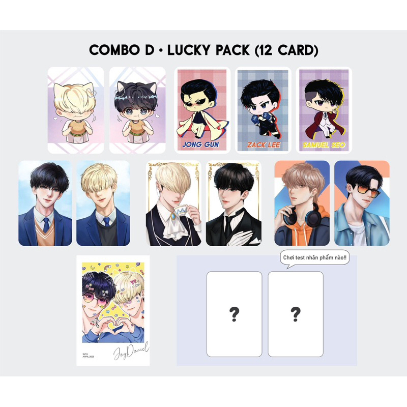 [SẴN]Pack nhân phẩm card artist Lookism | Shopee Việt Nam