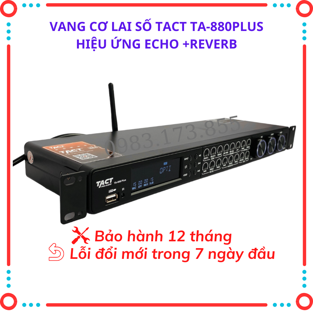 Vang cơ lai số TACT 880Plus Âm thanh sống động,hiệu ứng Echo+Reverb ...
