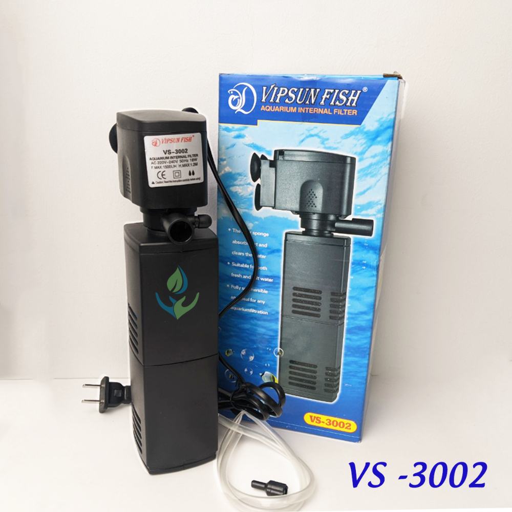 Máy bơm hồ cá lọc đứng kết hợp tạo khí cho hồ cá hiệu VIPSUN Fish mã ...