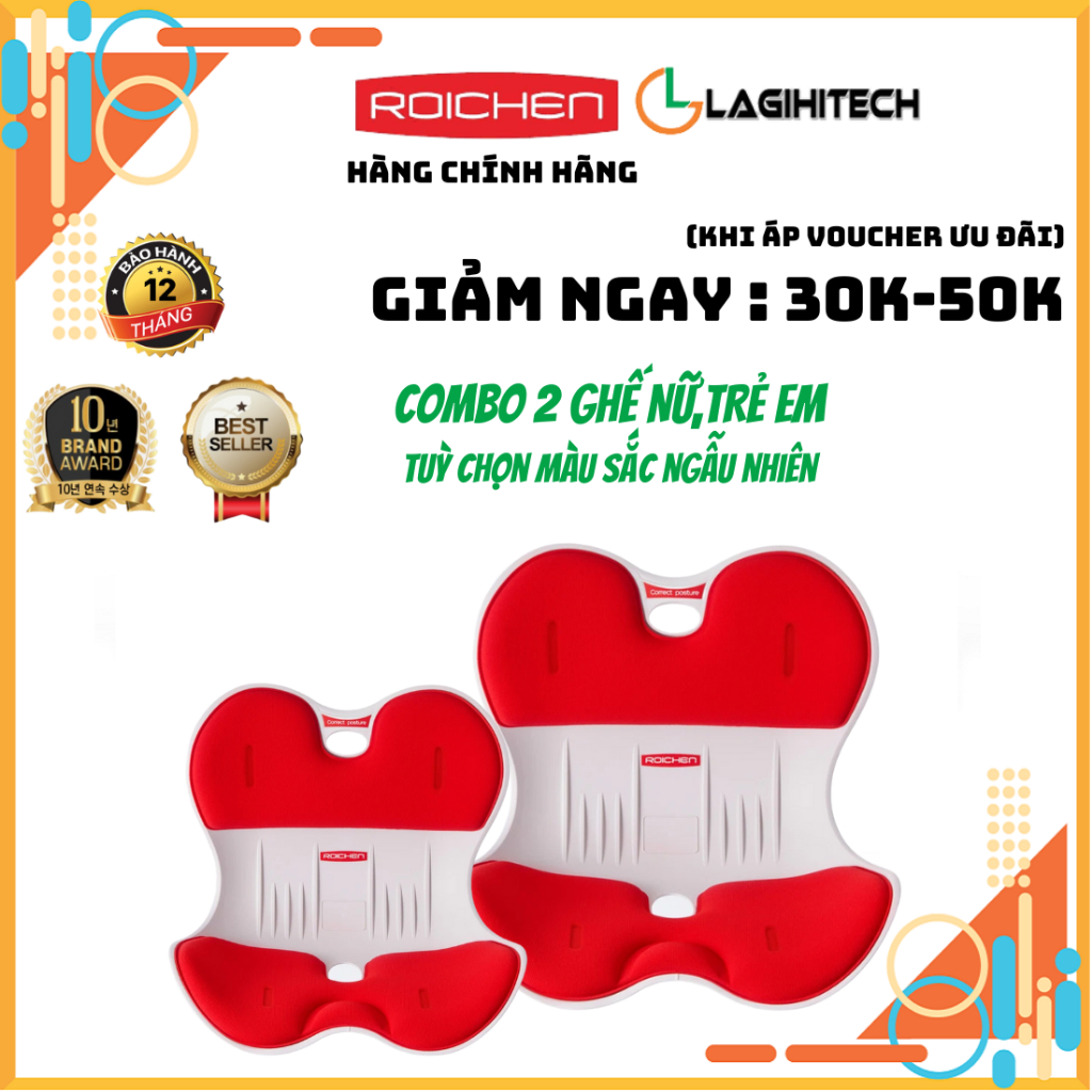 (Giá hủy diệt) Ghế Roichen Chỉnh Dáng Ngồi Đúng Dùng Cho Nam,Nữ,Trẻ em Bảo Hành 1 Năm - Hàng ...
