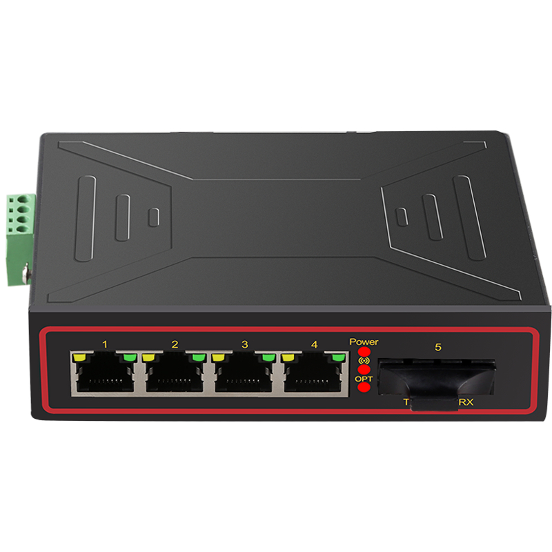 Bộ chuyển đổi quang SFP + 4 RJ45 Switch 10/100M gắn DIN rail | Shopee ...