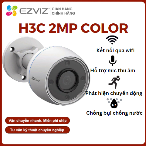 [CHINH HANG] Camera WIFI Ngoài Trời Thông Minh-H3C color 2mp-Độ phân ...