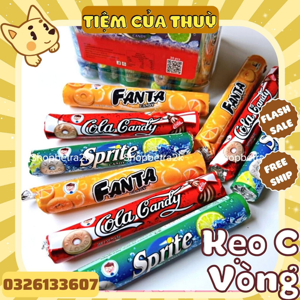 Kẹo C Fanta Cam - Sprite Chanh - Coca Candy, Kẹo Xê Trái Cây - đồ ăn ...