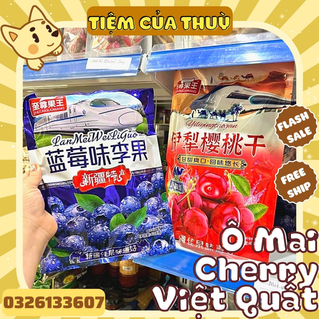 Ô Mai Chery Việt quất 428G Chua Chua Ngọt Ngọt Siêu ngon date mới, đồ ăn vặt, Tiệm Ăn Vặt Thuỳ ...