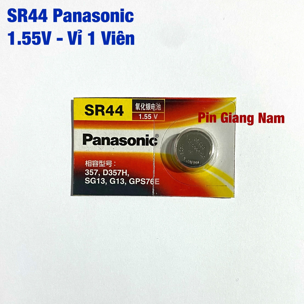 Vỉ 1 Viên Pin SR44 Panasonic Hàng Nhập Khẩu Chính Hãng Made in Japan ...