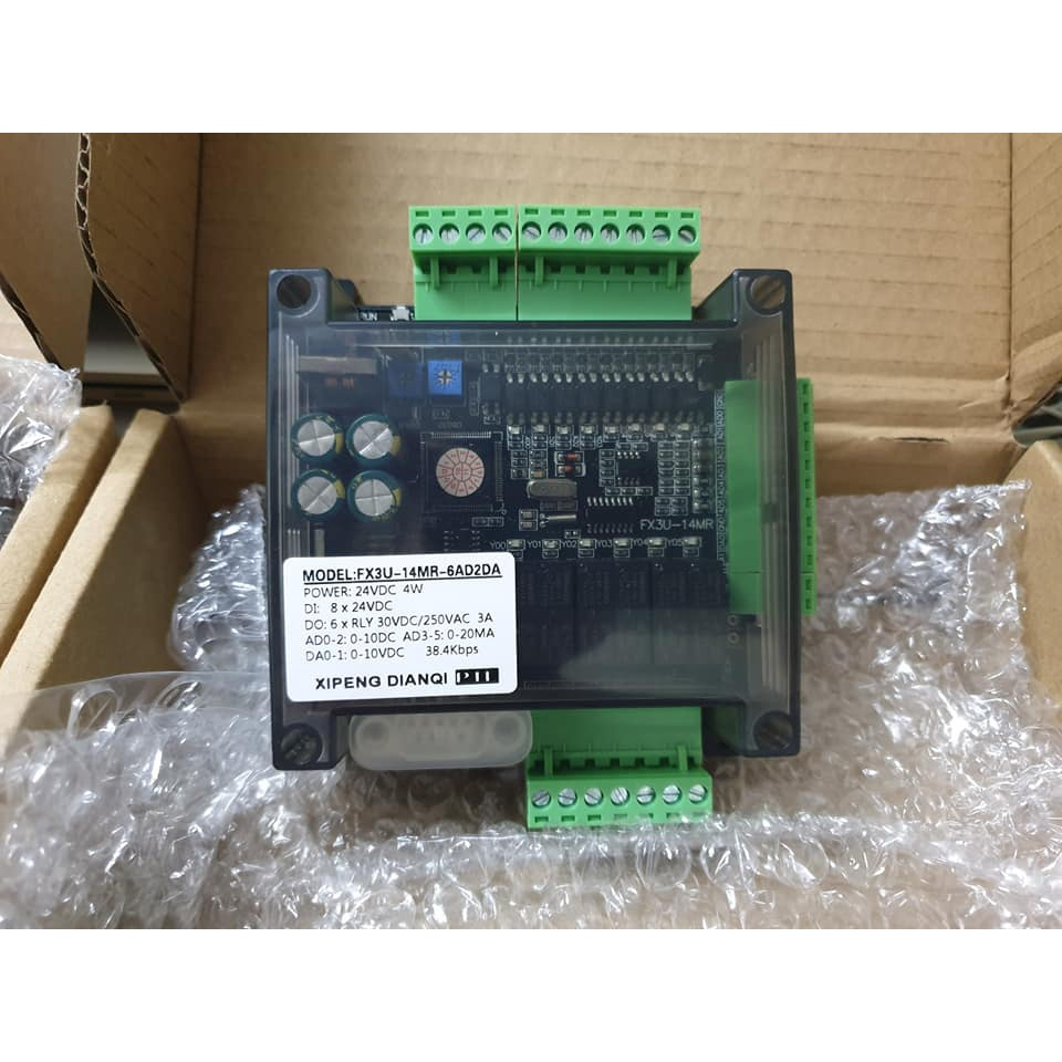 Board Mạch PLC Mitsubishi FX3U-14MT-6AD2DA-RS485, FX3U-14MR, FX3U-24MT, FX3U-24MR, FX3U-32MT ...