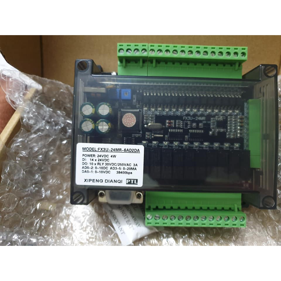 Board Mạch PLC Mitsubishi FX3U-14MT-6AD2DA-RS485, FX3U-14MR, FX3U-24MT ...