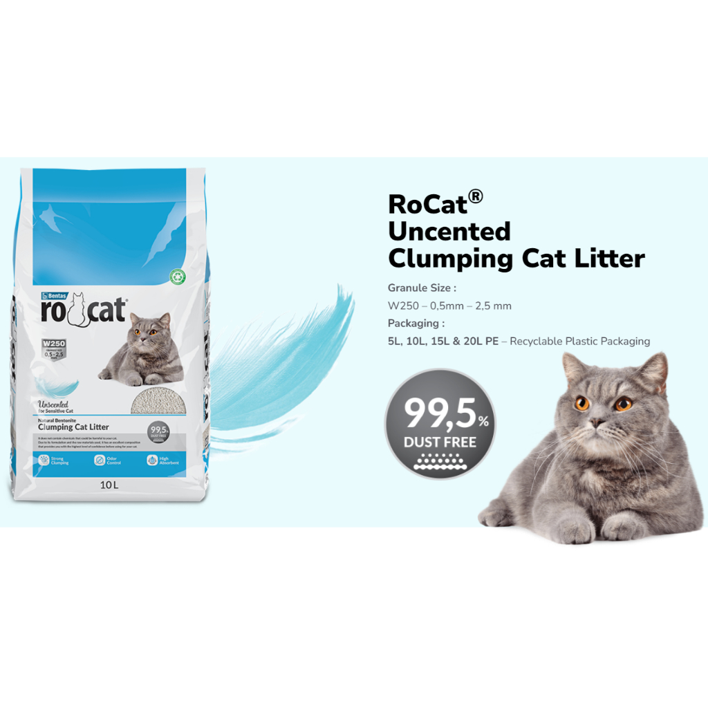 ROCAT CÁT VỆ SINH CHO MÈO KHÔNG MÙI Bao 20L (17kg) | Shopee Việt Nam