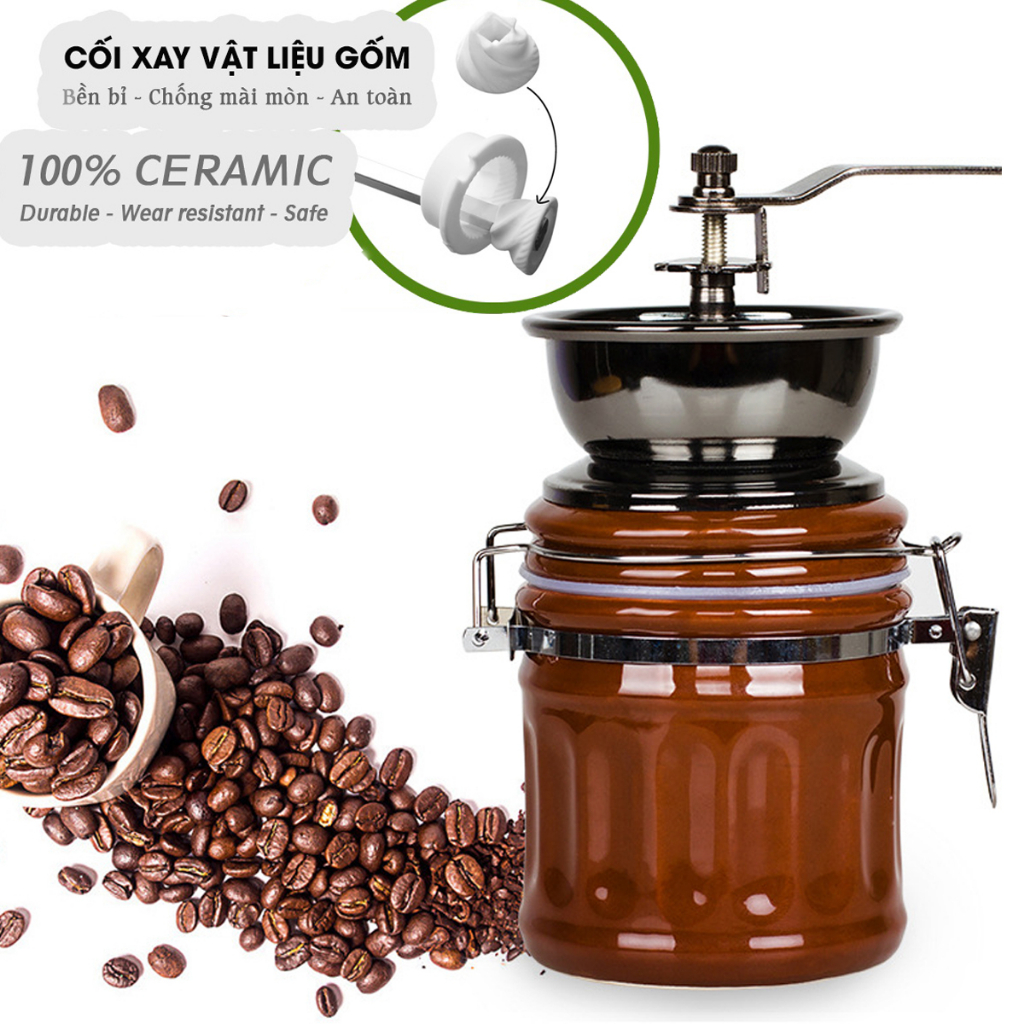Máy xay cafe cầm tay (GA19) | Cối xay cà phê hạt với lõi nghiền bằng ...