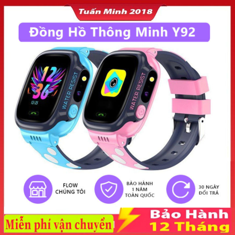 Đồng hồ thông minh trẻ em Y92 ,Y85 , Q12 , Lắp sim nghe gọi, định vị, chống nước , BAO HÀNH 12 ...