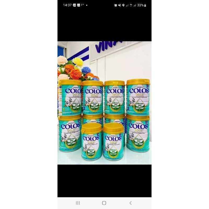 ( HCM - 2024) Sữa bột Vinamilk Colos Gold 1, 2, 3 350g, 800g | Shopee ...