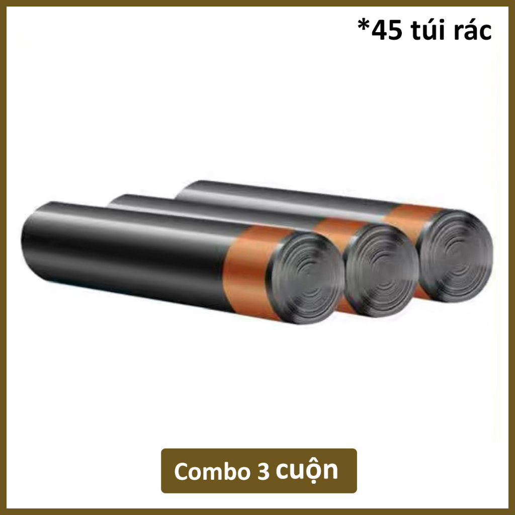 Cuộn túi đựng rác đen, bao rác tự phân hủy - UF07 | Shopee Việt Nam