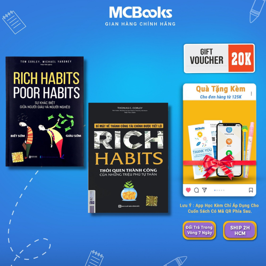 Sách - Combo Rich Habits Thói quen người thành và Rich Habits + Poor ...