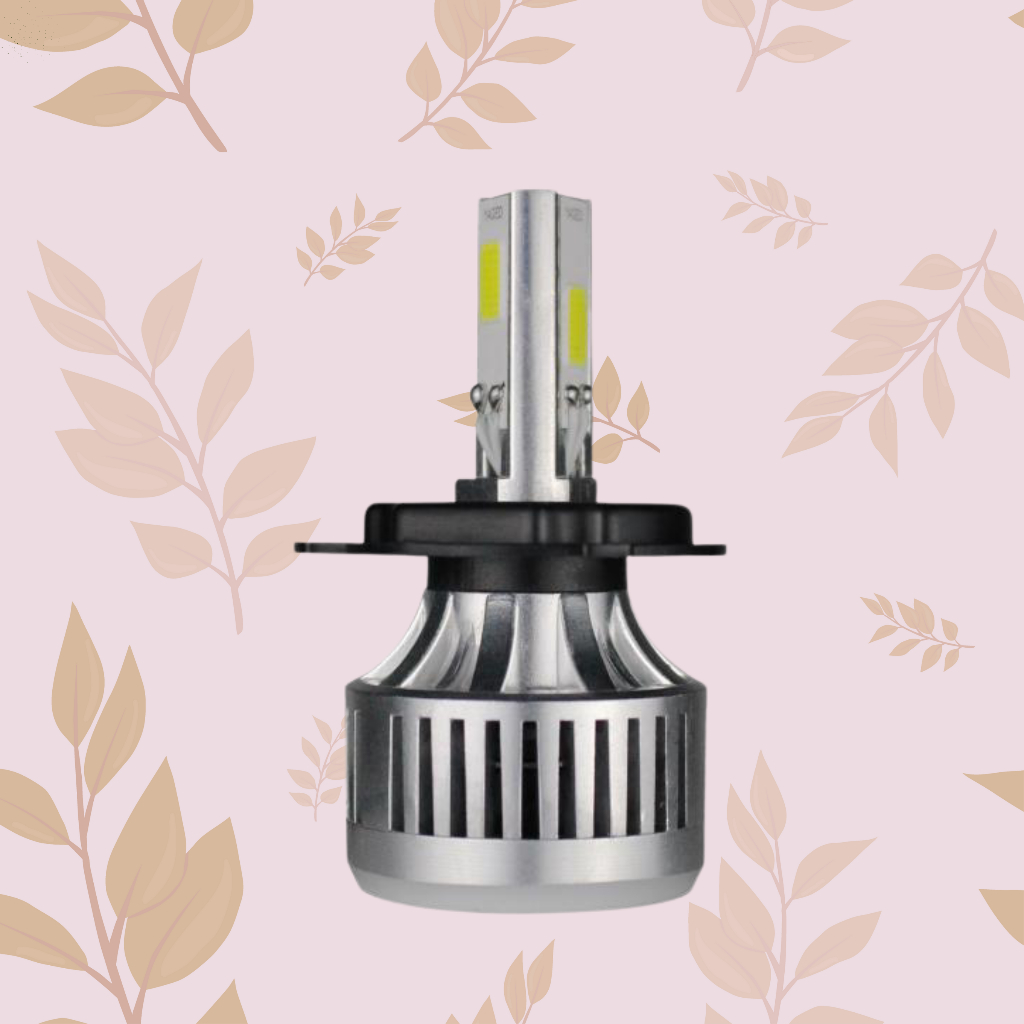 Đèn pha/cos LED M4Plus-Cob có quạt tản nhiệt dùng cho mọi loại xe ...
