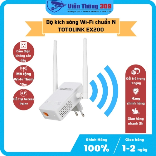 Bộ kích sóng wifi repeater 300Mbps Totolink Ex200 - Hàng chính hãng ...
