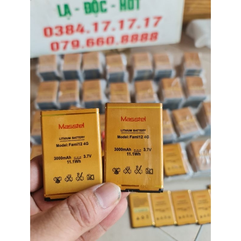 pin masstel Fami 12 4G/dung lượng 3000mAh | Shopee Việt Nam