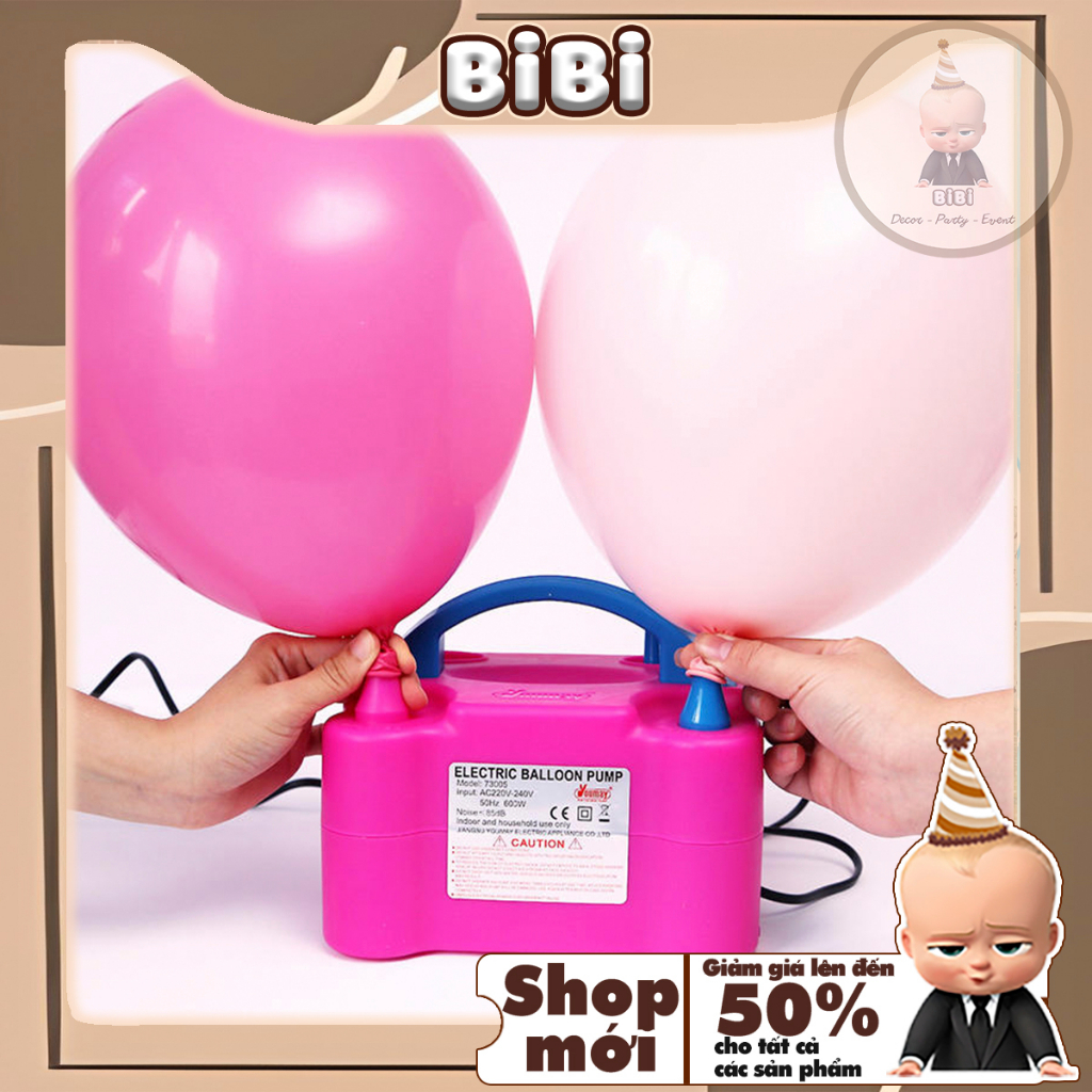 Máy Bơm Bong Bóng Bằng Điện Tiện Lợi Có 2 Van Hàng Chính Hãng BIBI ...