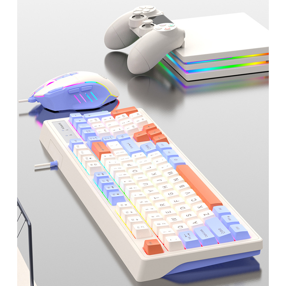 Combo Bàn Phím & Chuột Giả Cơ Gaming VIPER KM800 LED Nhiều Màu/Chuột LED Rainbow - New Full Box ...