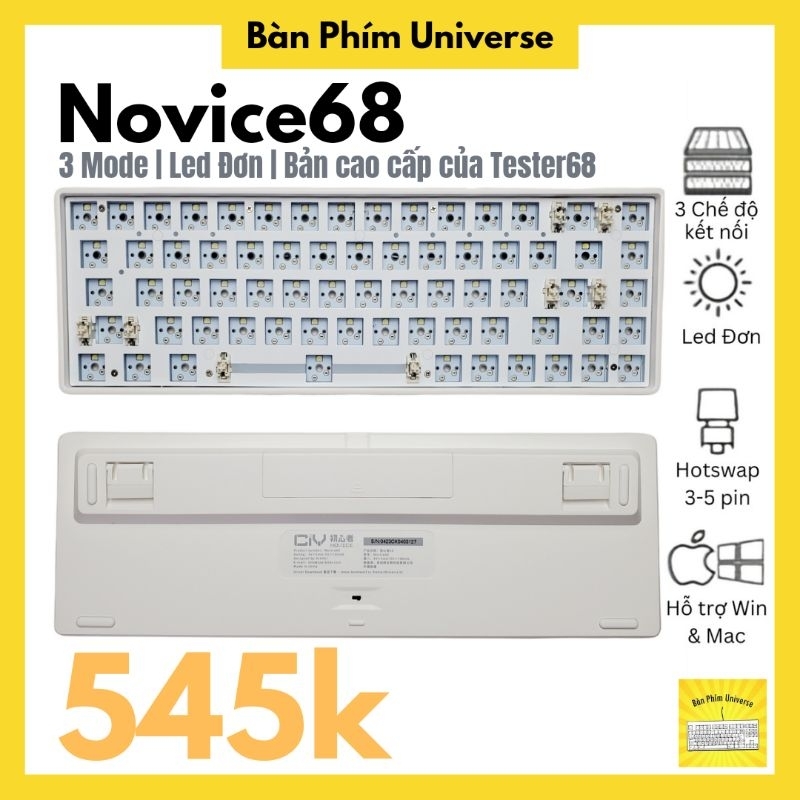 Kit NOVICE 68 CIY - bản nâng cấp kit tester68 - led đơn - 3 Mode - App ...