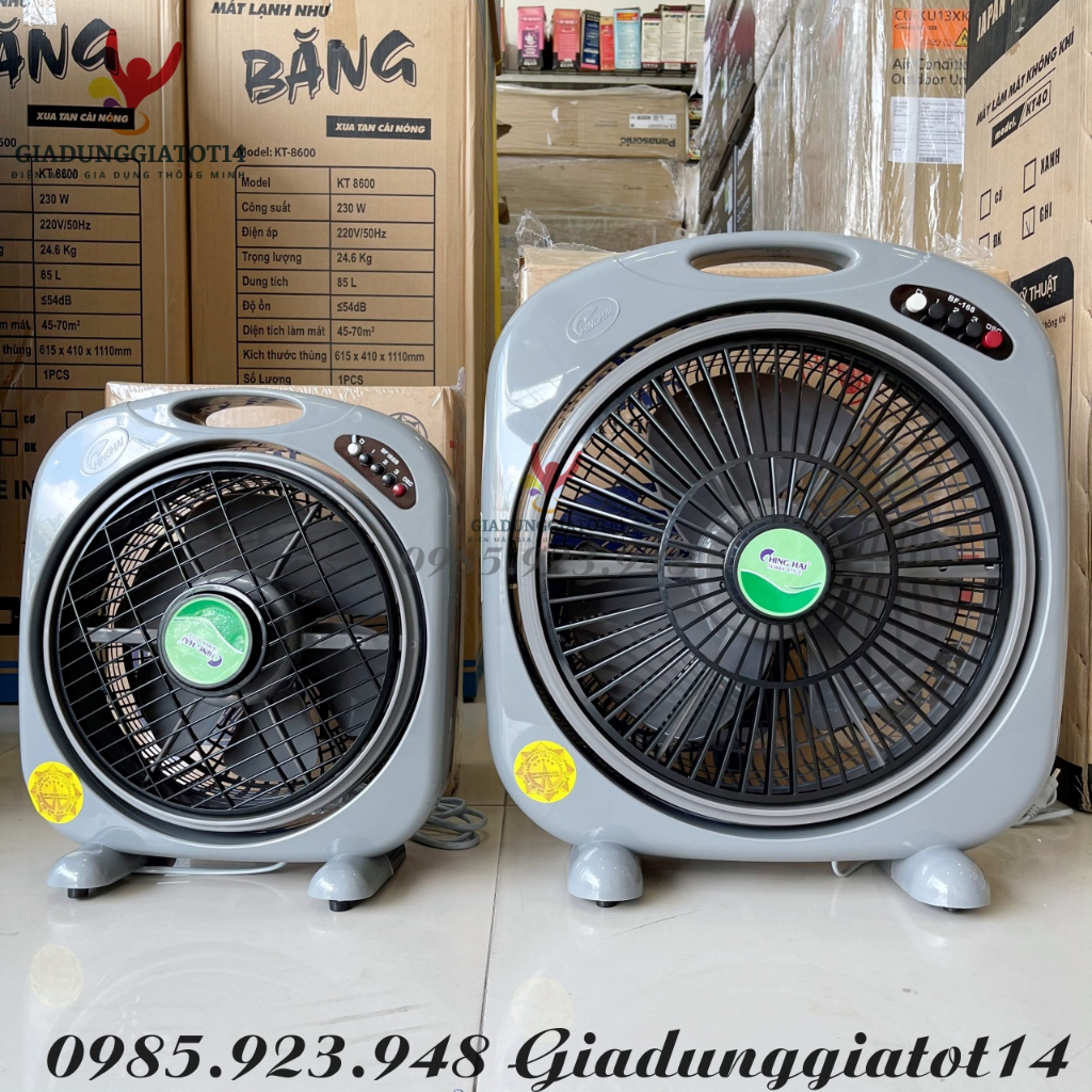 Quạt hộp quạt tản gió Chinghai Đài Loan nhỏ BF1688/to BF168-Tự ngắt khi đổ-Quạt chạy êm ái- Bảo ...