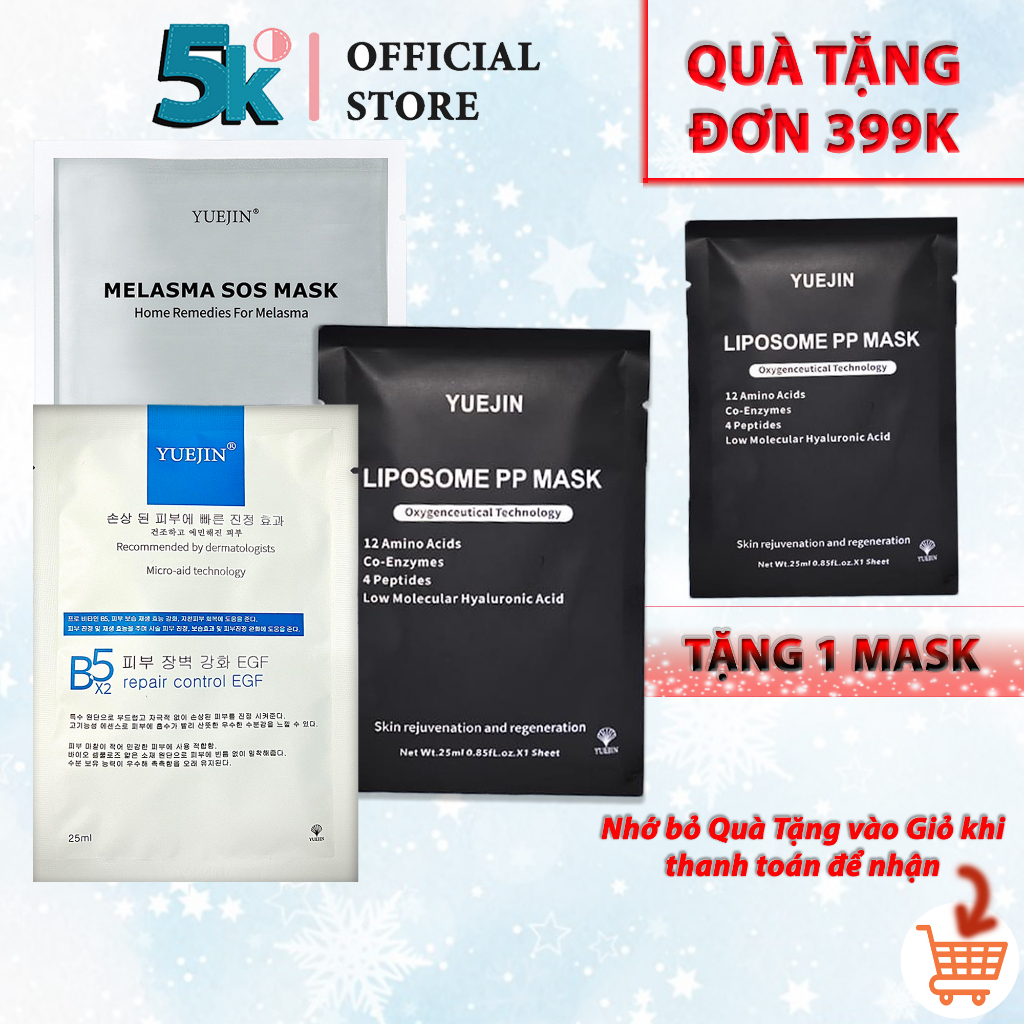 [COMBO 10 MASK] Mặt nạ B5 Yuejin, Melasma SOS & Liposome PP Mask - Cấp ...