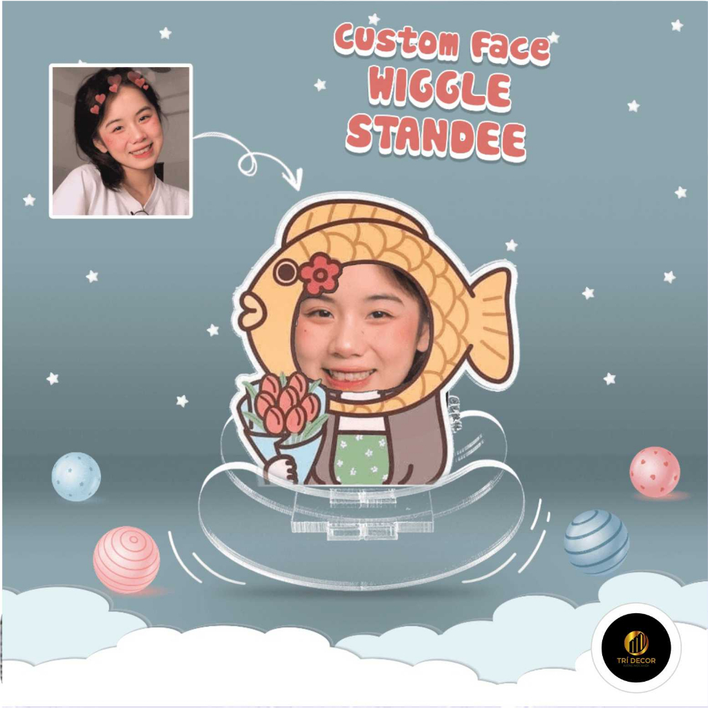 Standee lắc lư lật đật in theo yêu cầu Chibi Cute Động Vật Trái Cây Quà ...