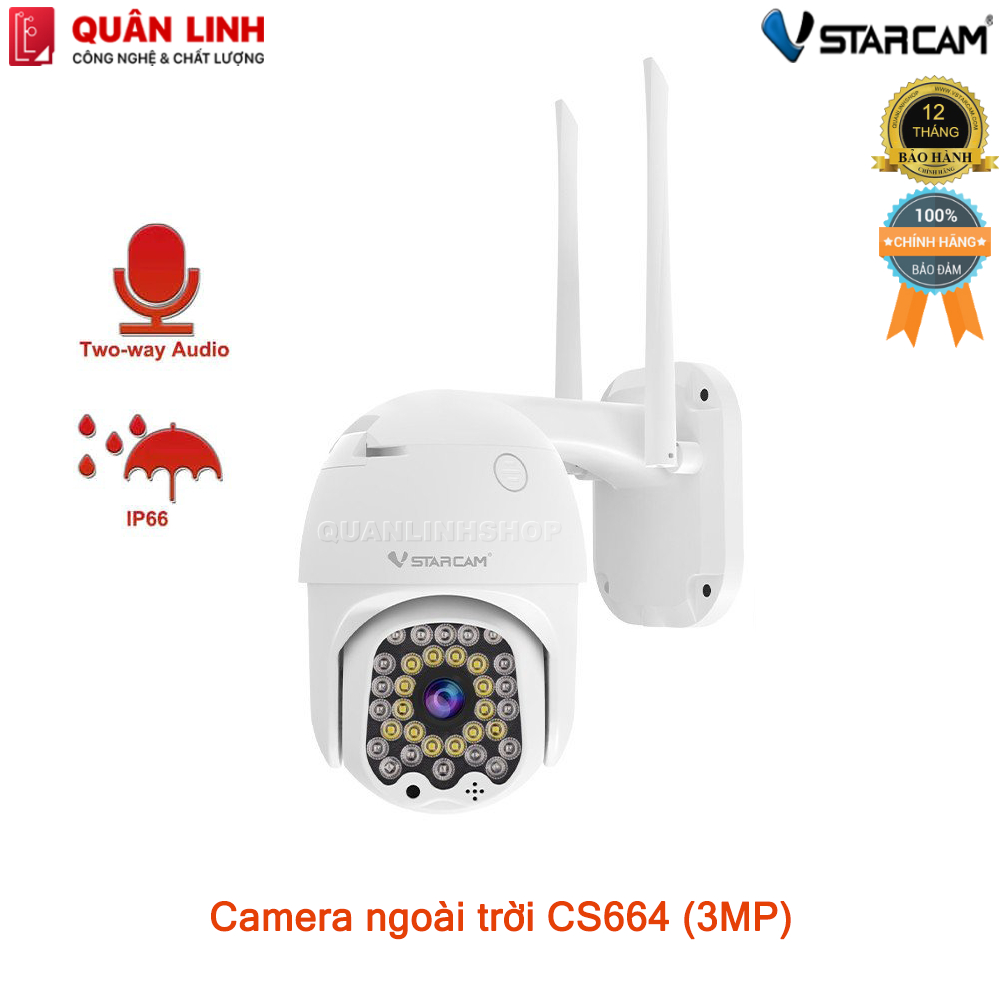 Camera ngoài trời Vstarcam CS664 Full HD 1296P (3MP), tích hợp AI, bảo hành 12 tháng | Shopee ...