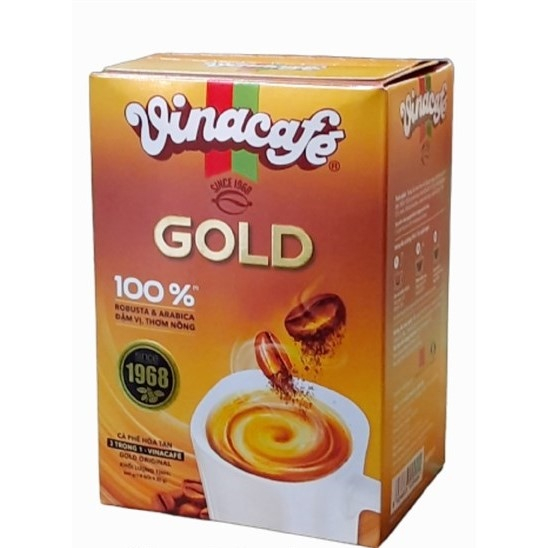 Vinacafe gold hộp 18 gói ( 18 gói x 20 gr) | Shopee Việt Nam