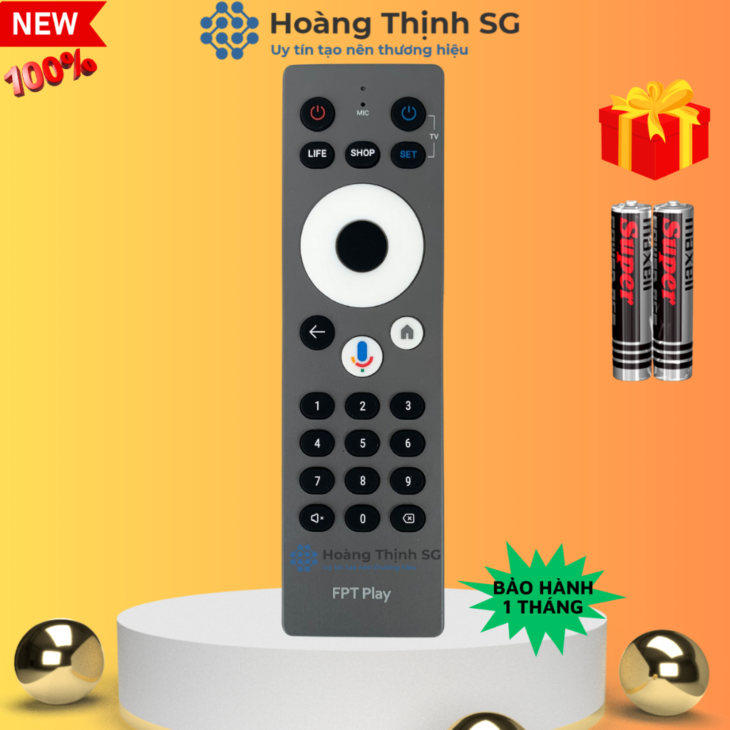 Remote điều khiển FPT Play Box, điều khiển đầu thu FPT Play Box - Tặng ...