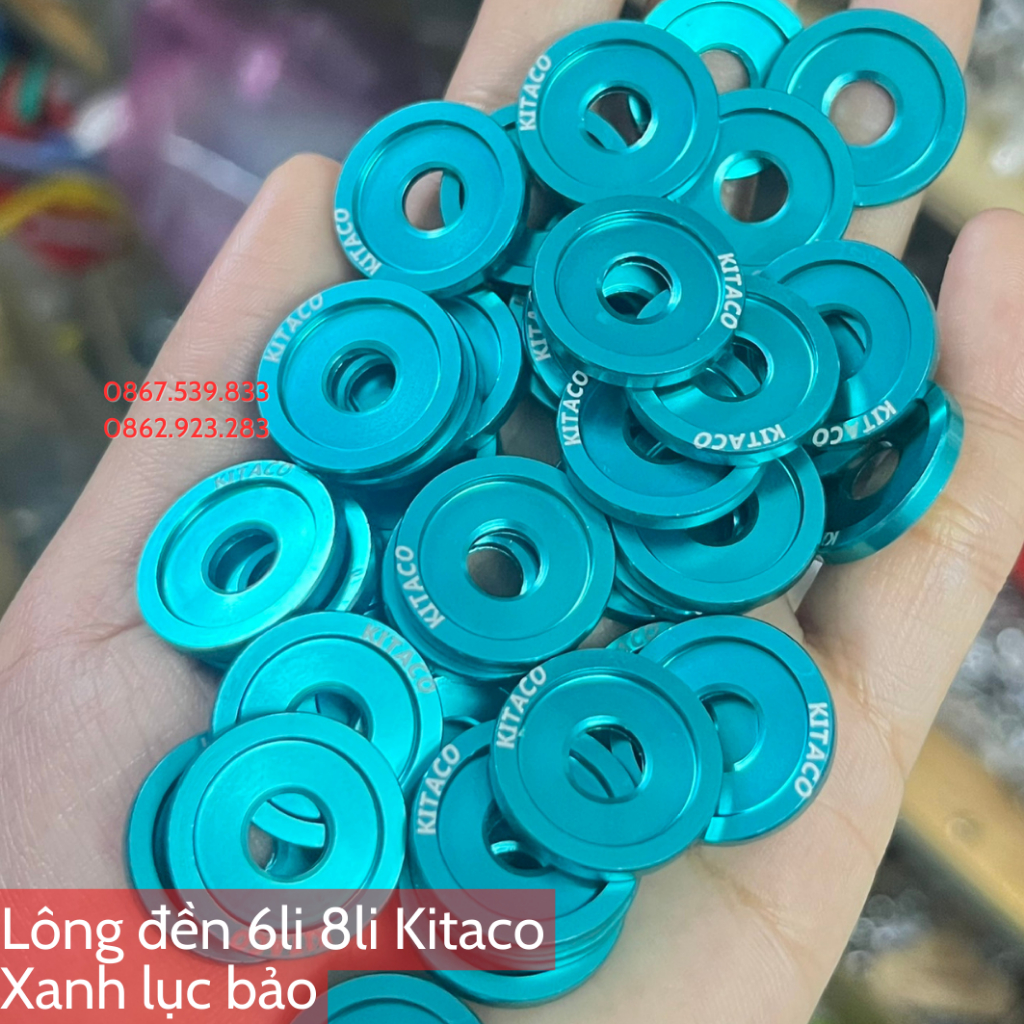 Lông đền lốc Kitaco Nhôm màu xanh lục bảo size lốc 6li 8li | Shopee ...
