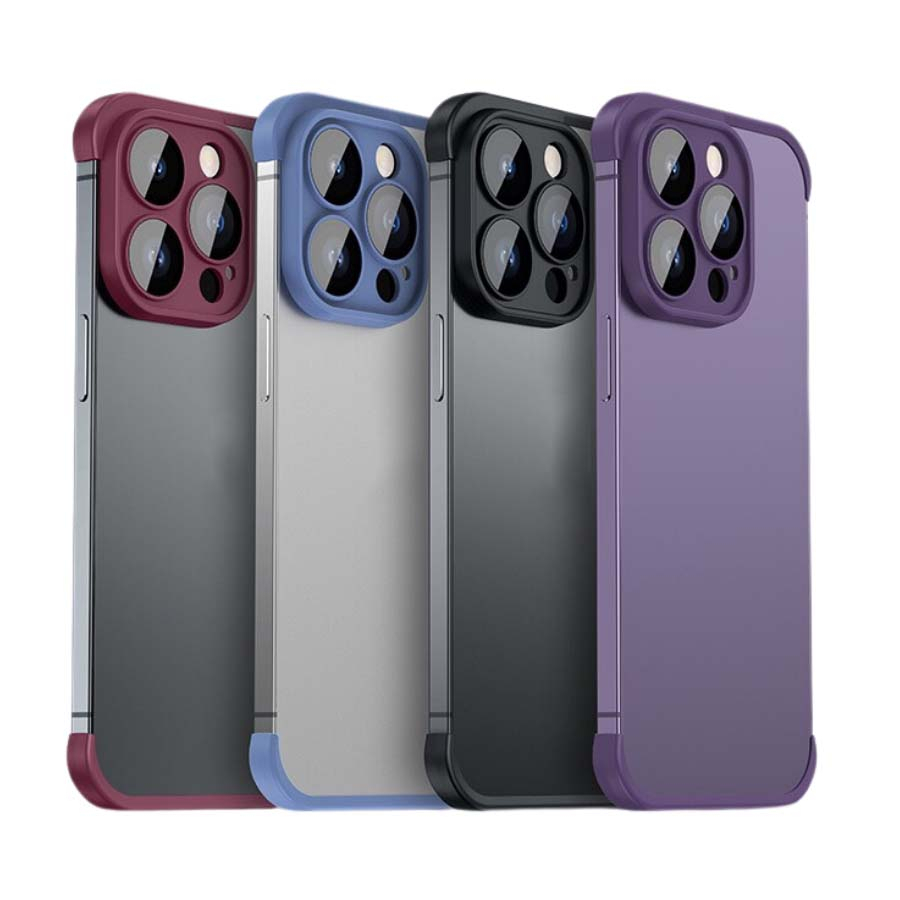 Ốp lưng viền Corner Pad chất liệu TPU mềm bảo vệ toàn diện camera cho điện thoại iP 14ProMax ...