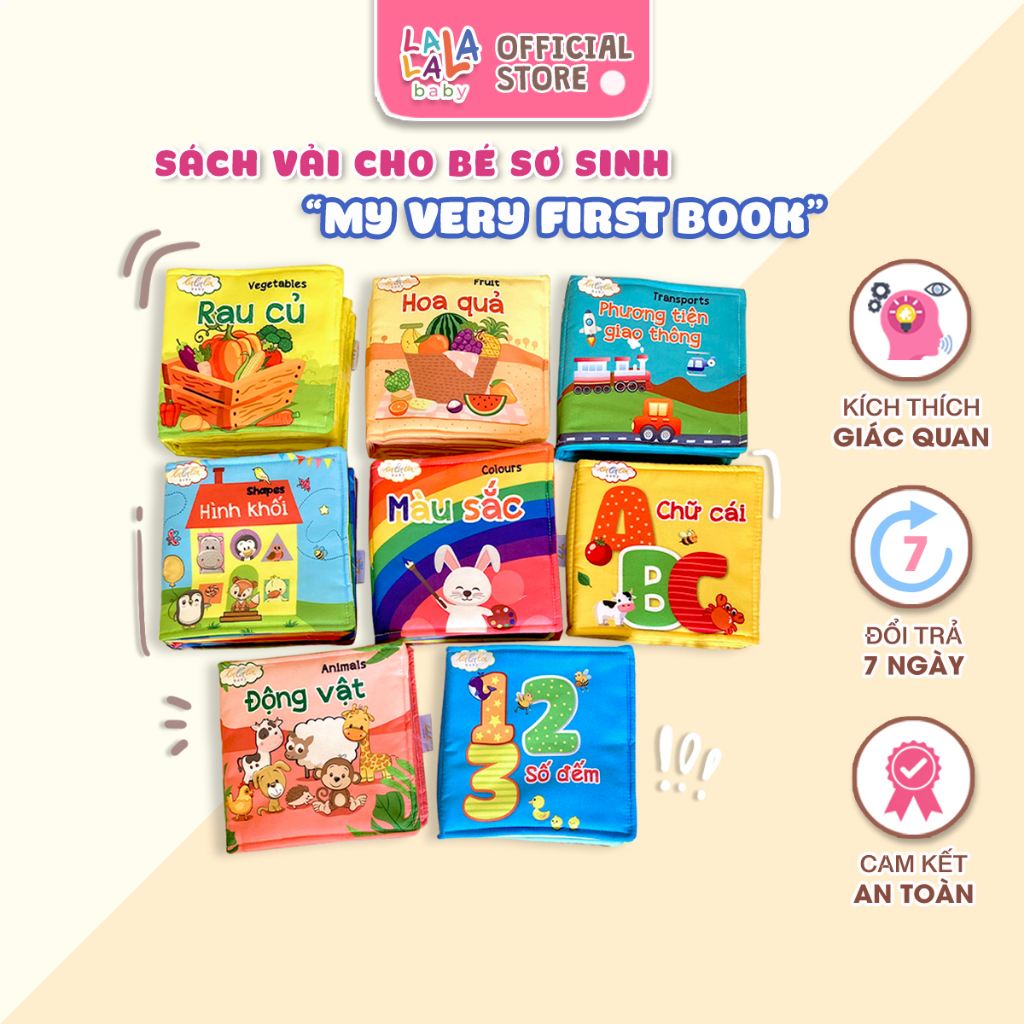 Sách Vải Cho Bé Sơ Sinh Lalala Baby đa Tương Tác thị giác. My Very ...