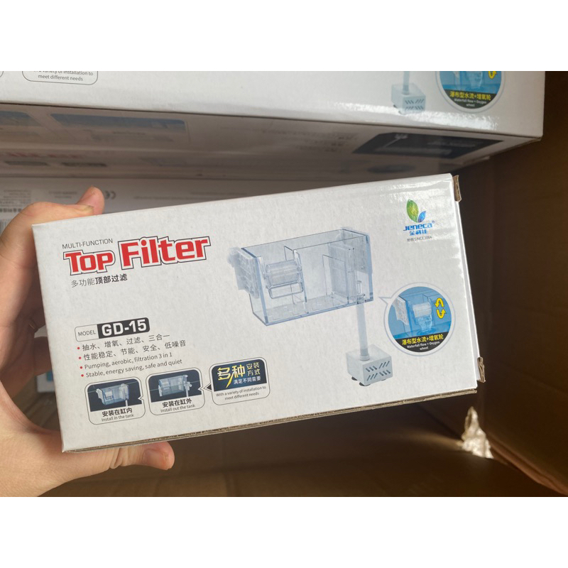 Lọc Tràn Trên Trong Suốt Kèm Bơm Siêu Đẹp Cho Hồ Cá Cảnh | JENECA GD-15 ...
