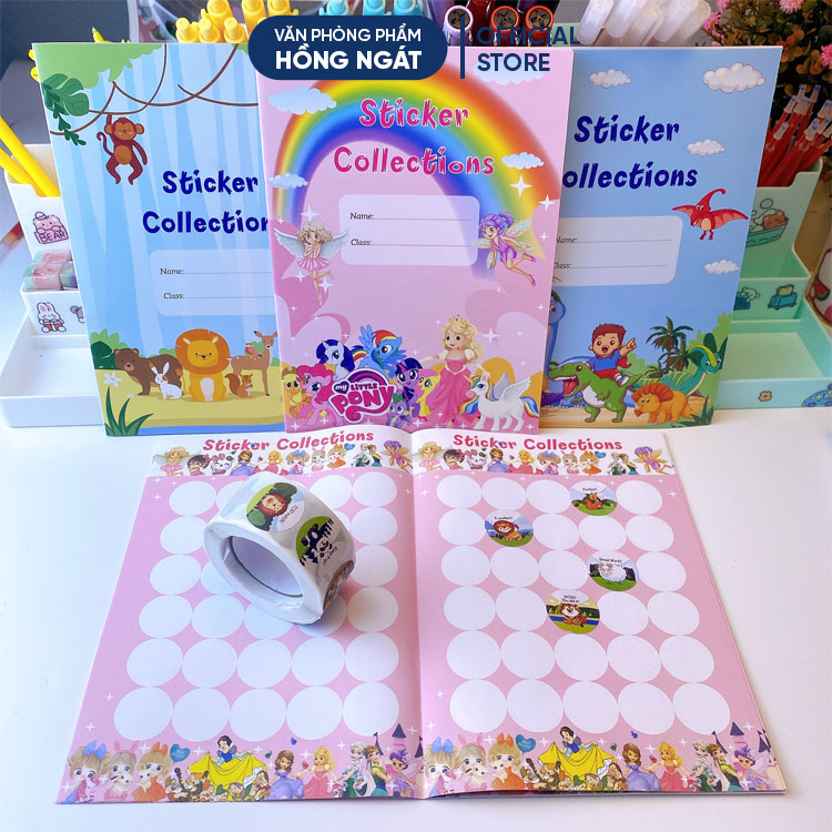 Sổ đựng sticker khen thưởng cho học sinh, đồ dùng học tập cute dễ ...