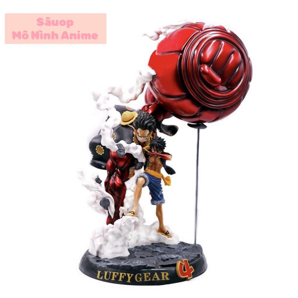 Mô hình Luffy Gear 4 mô hình kép siêu khủng cao 50cm (Mô hình Anime One ...