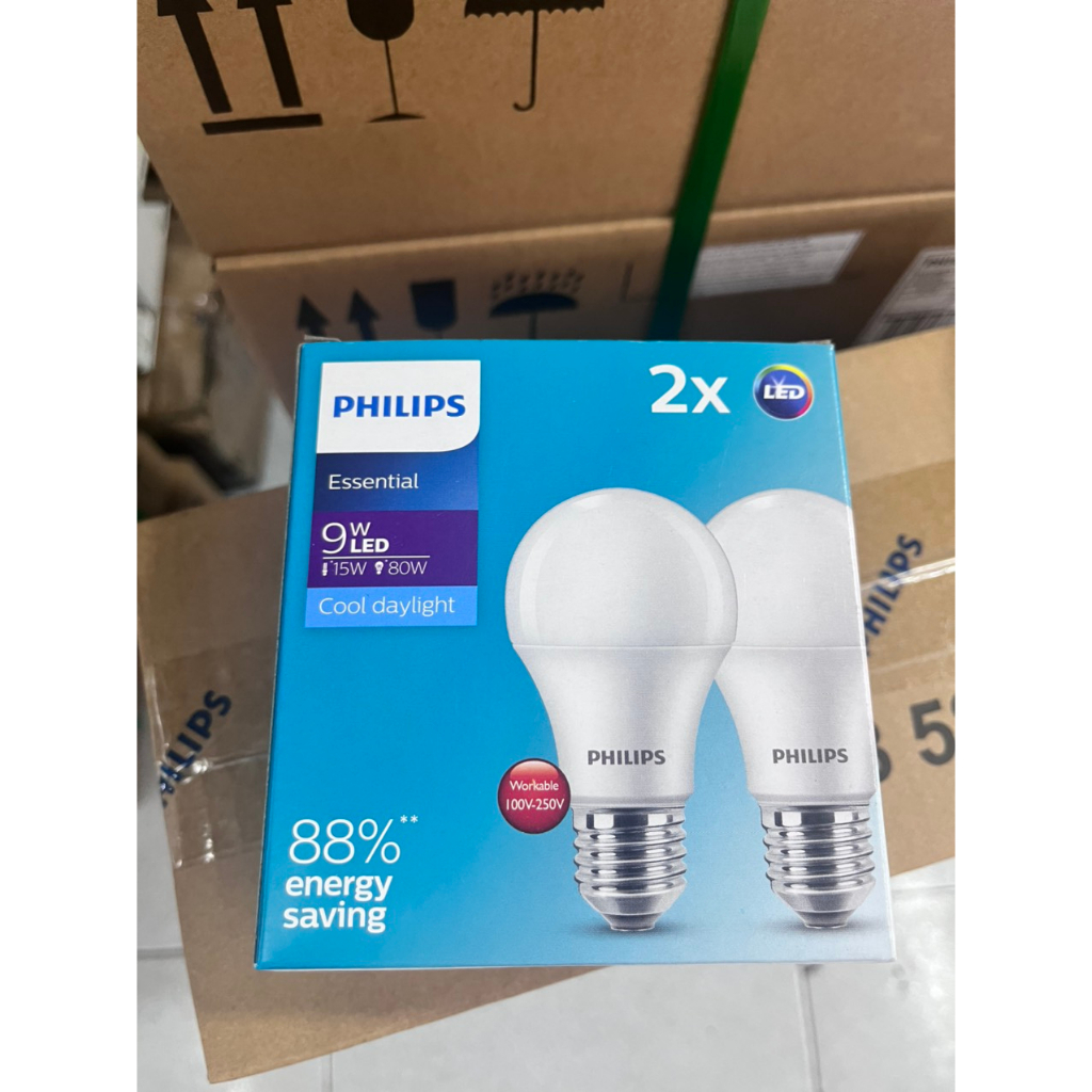 Combo 2 bóng Ess Led buld 9w E27 Philips | Shopee Việt Nam