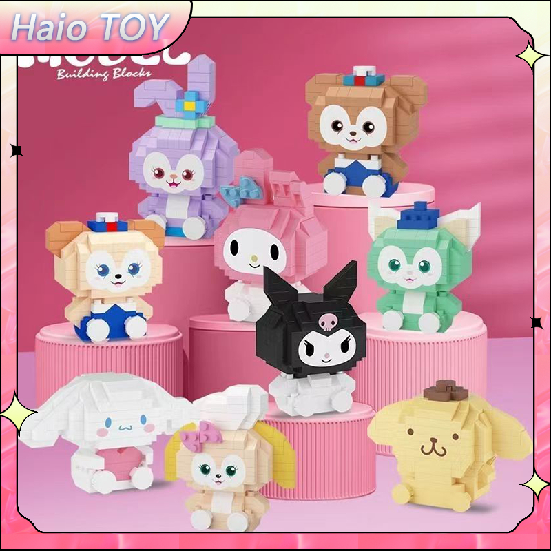 💚codbộ đầy đủ 10 Mô Hình 💚tik Tok Mô Hình Lắp Ráp Gấu Dâu Tây Đồ Chơi