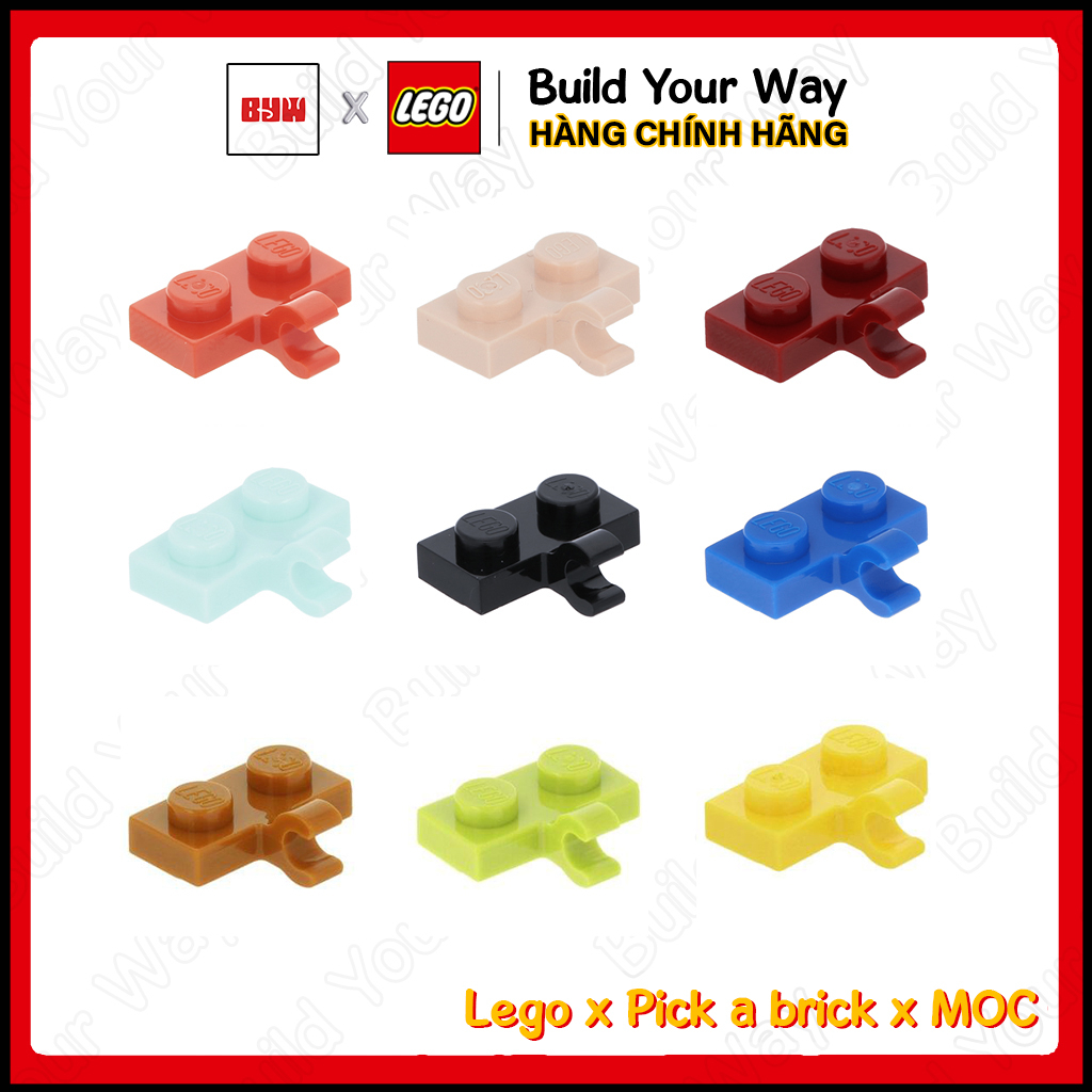 Gạch Lego chính hãng - Kẹp ngang 1x2 / Part 11476: Plate, Modified 1 x ...