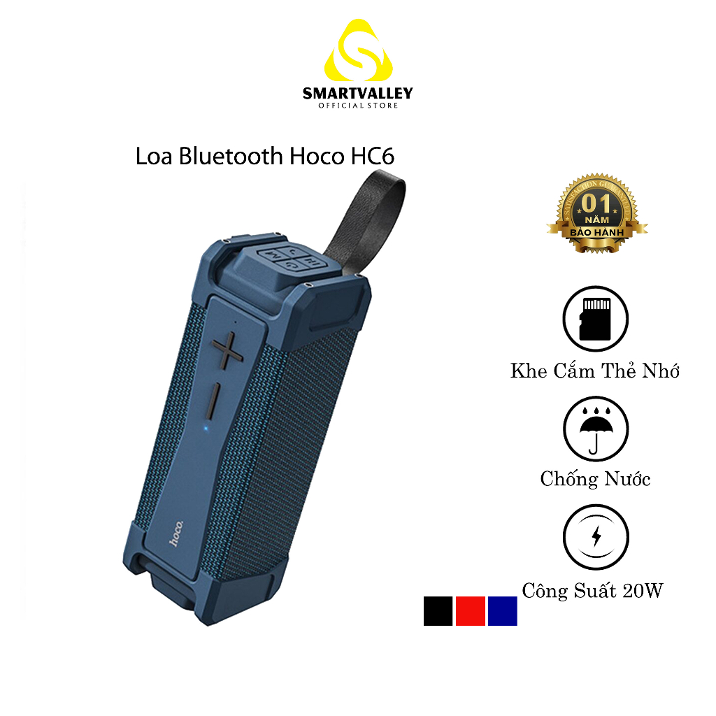 Loa Bluetooth Thể Thao Hoco HC6, Chống Nước, 2 Loa Công Suất 10W, Âm ...