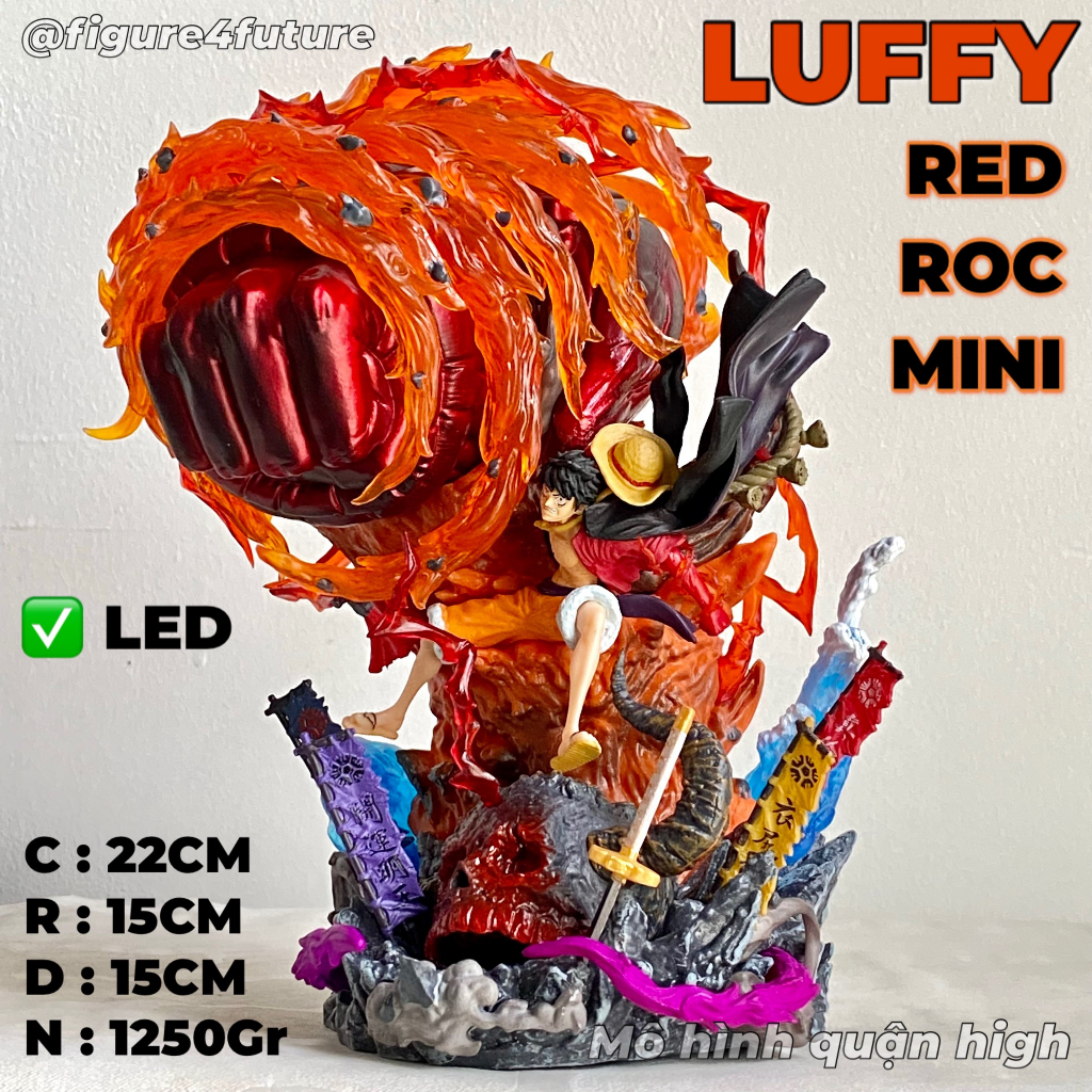 (Có sẵn) Mô hình Monkey D. Luffy Red Roc Mini cao 22CM - Mô hình luffy ...