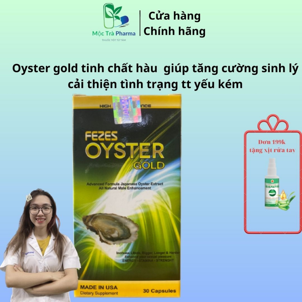 Tinh chất hàu Fezes Oyster Gold-Hộp 30 viên | Shopee Việt Nam