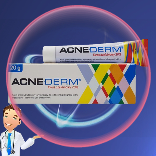 Kem giảm mụn, làm trắng da Acne Derm 20% Azelaic(Acnederm) | Shopee ...