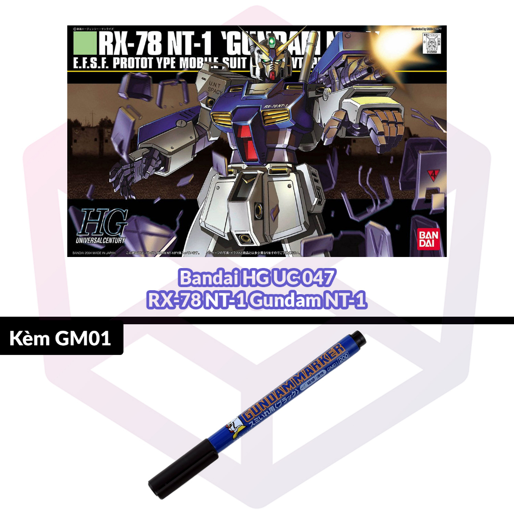Mô hình Gundam Bandai HG UC 047 RX-78 NT-1 Gundam NT-1 1/144 [GDB] [BHG] | Shopee Việt Nam