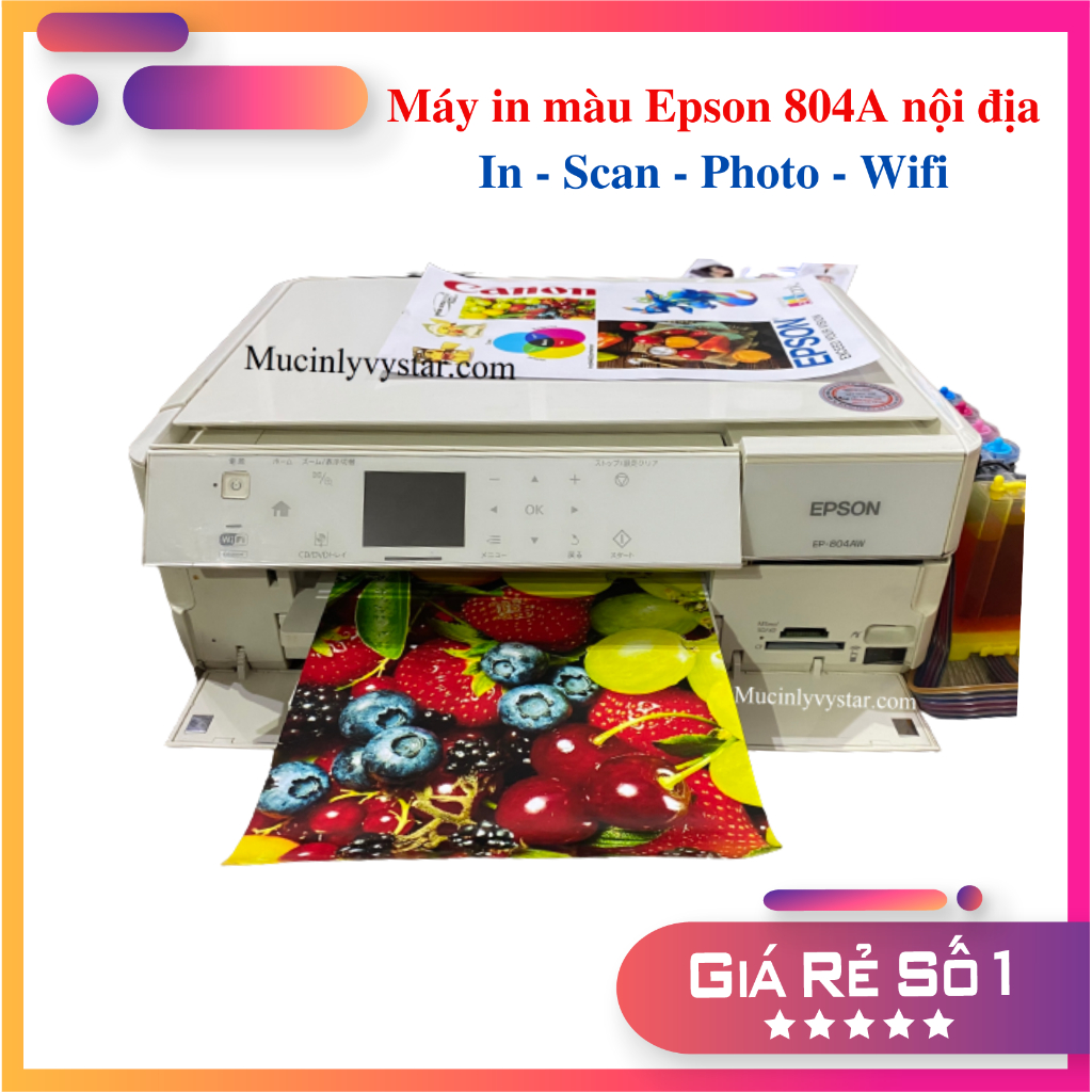 Máy in màu Epson 804A nội địa Nhật - In/Scan/Photo/Wifi - Chuyên in ảnh ...