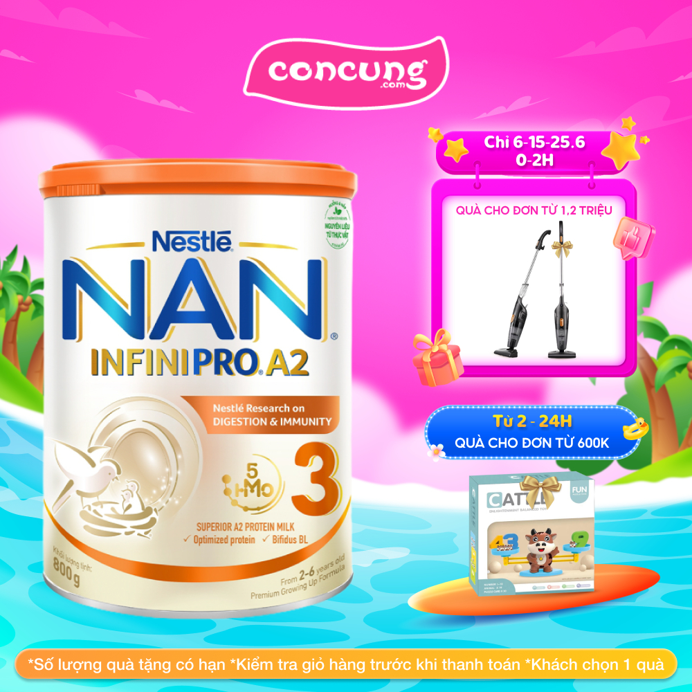 Sữa Nan A2 InfiniPro 800g số 3 (2-6 tuổi) | Shopee Việt Nam