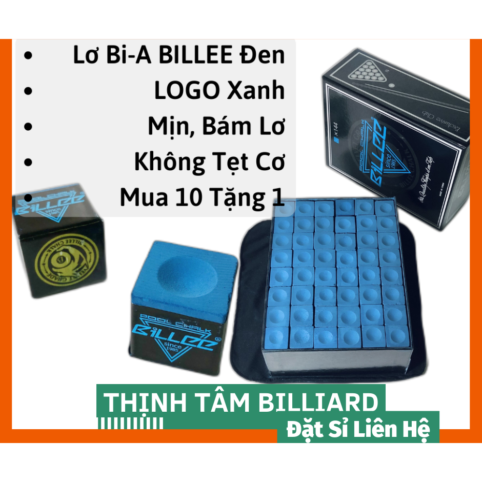 [THỊNH TÂM] Lơ Bida BILLEE Đen, Lơ Bi-A Mịn, Độ Bám Cao, Không Tẹt Cơ ...