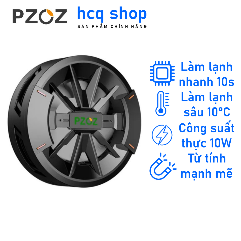 Quạt tản nhiệt từ tính PZOZ 10W công suất thực | Shopee Việt Nam