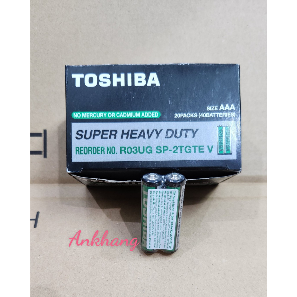 Pin đũa 3A Super Heavy Duty AAA 1.5V TOSHIBA - Hàng Chính Hãng | Shopee ...