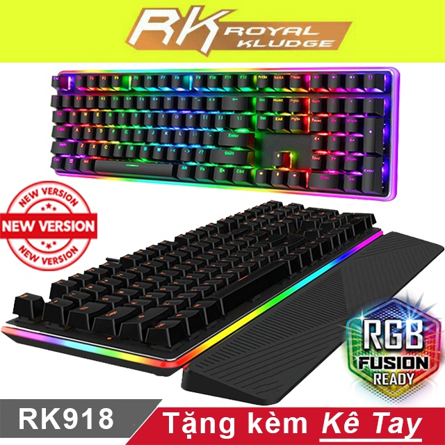 Bàn phím cơ RK918 Led RGB - Phím cơ Royal Kludge RK 918 Led RGB ...
